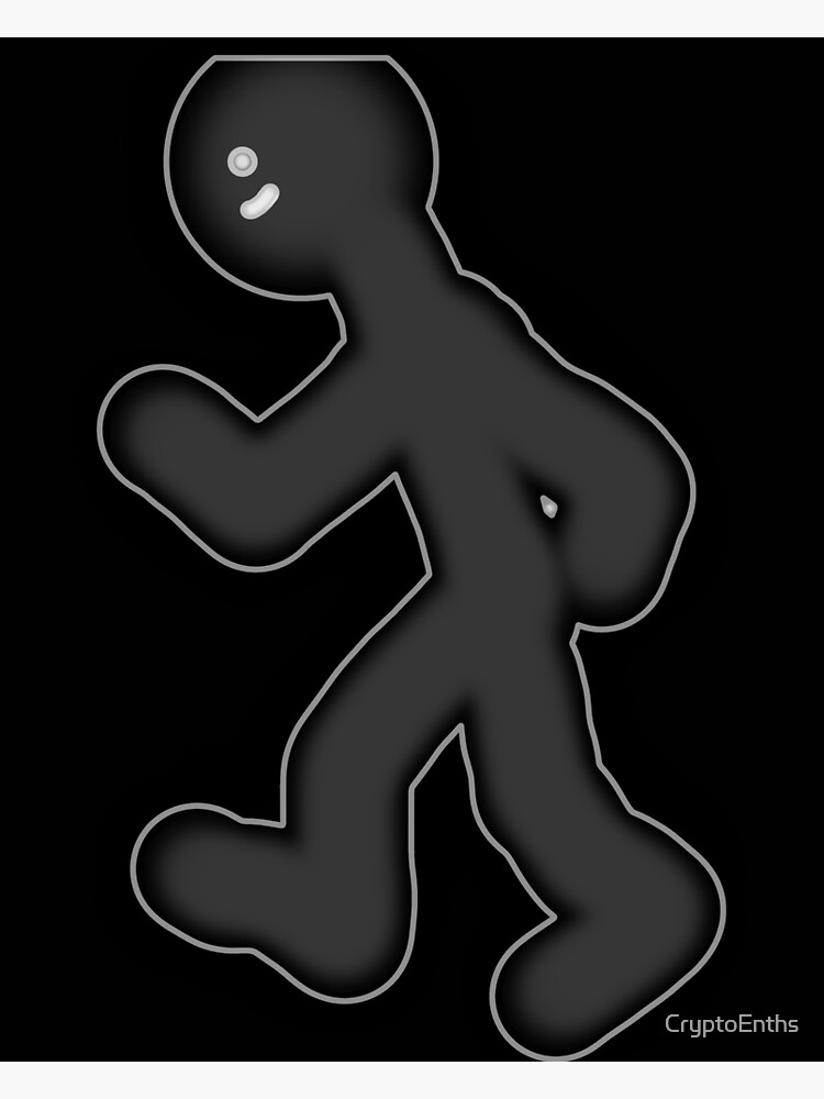 "Sneaky Stickman" Poster for Sale by CryptoEnths | Redbubble