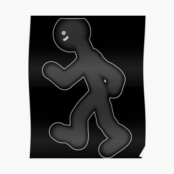 "Sneaky Stickman" Poster for Sale by CryptoEnths | Redbubble