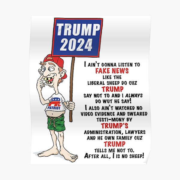 "Trumper cartoon" Poster for Sale by RamsesTMagnum | Redbubble