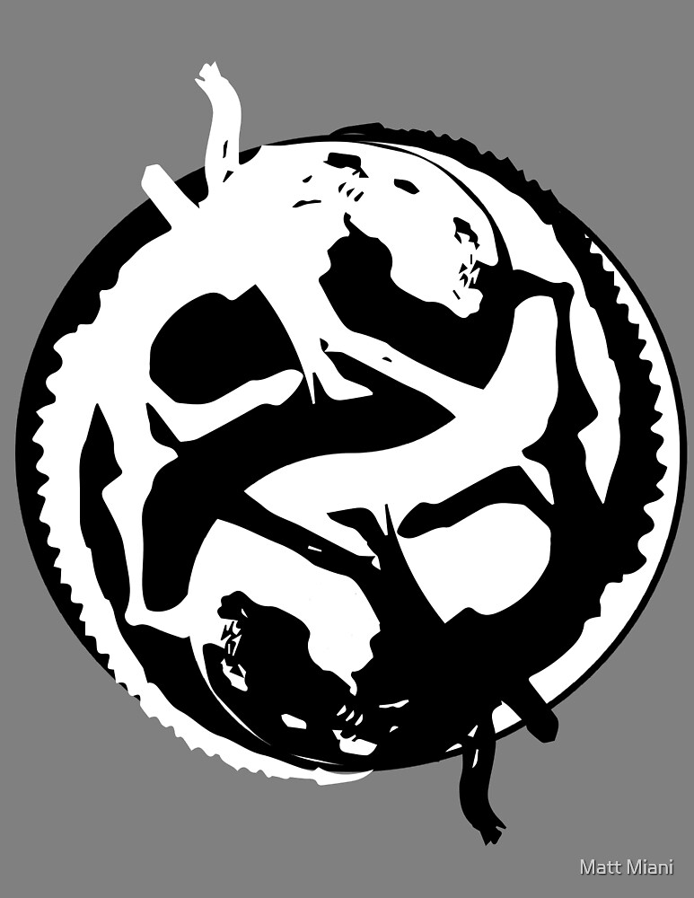 "Alien Xenomorph Yin Yang Symbol " by Matt Miani | Redbubble