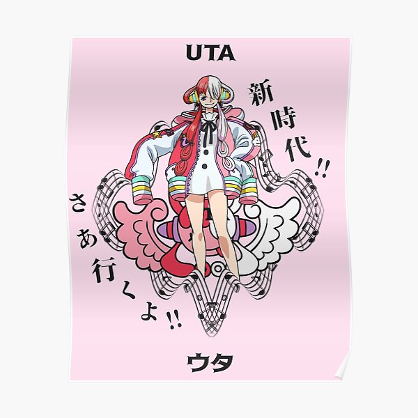 "Uta Design Origianl shinjidai one piece film red" Poster for Sale by ...