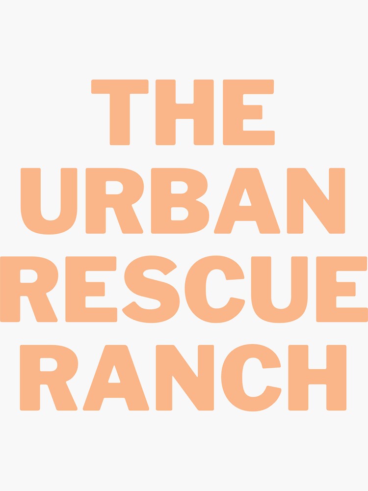 "The Urban Rescue Ranch Logo" Sticker for Sale by marksman123 | Redbubble
