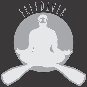 "Freediver Meditating Freediving" Sticker for Sale by banwa | Redbubble