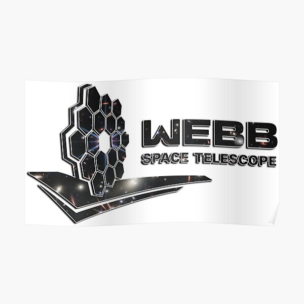 "James Webb Space Telescope Logo with Stars" Poster for Sale by KDA ...