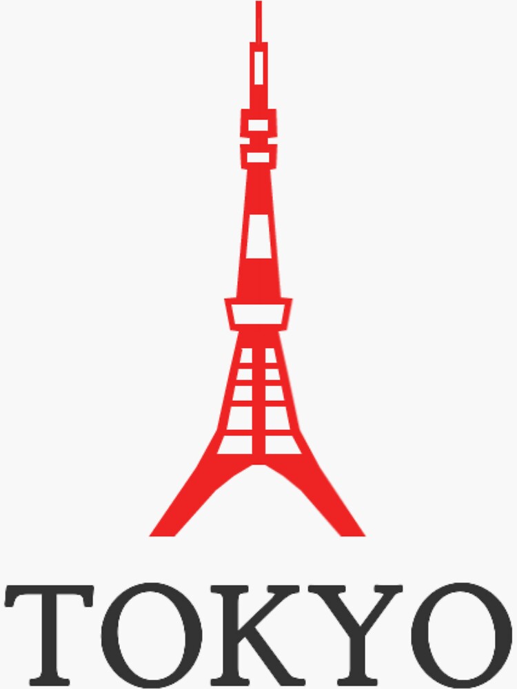 "Tokyo Tower" Sticker by MaginStudios | Redbubble