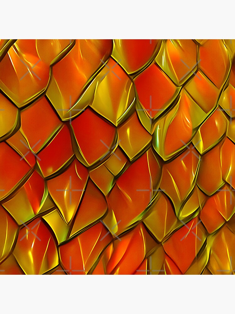 "Dragon Skin (Yellow)" Sticker for Sale by FroztyArt | Redbubble