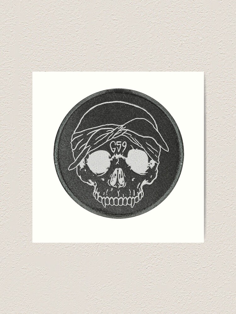 "Grey 59 Patch Logo" Art Print by SCVMFVCK | Redbubble