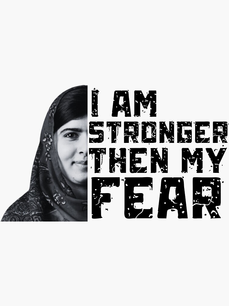 "Malala Yousafzai " Sticker for Sale by praxisarts | Redbubble