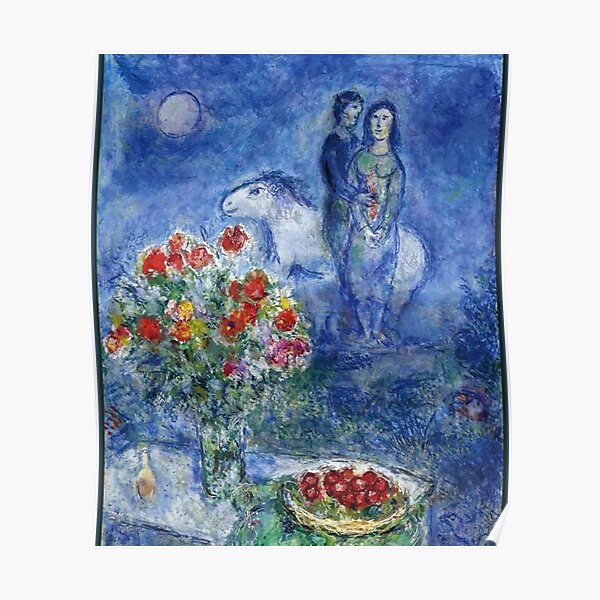 "The promenade art of marc chagall classic poster " Poster for Sale by ...