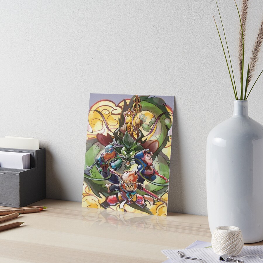 "JTTW Monkie Kid Book Illustration" Art Board Print for Sale by hmidk ...