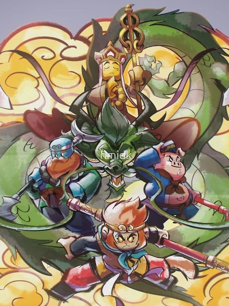 "JTTW Monkie Kid Book Illustration" T-shirt for Sale by hmidk ...