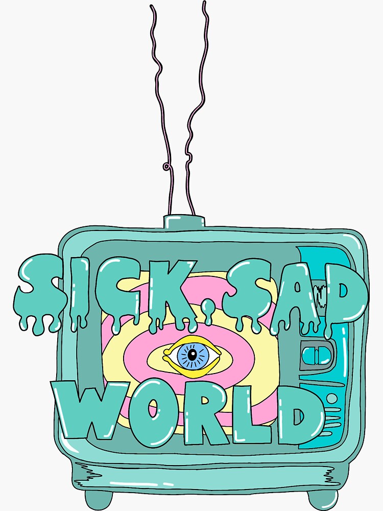 "Daria Sick, Sad World" Sticker for Sale by anahias01 | Redbubble
