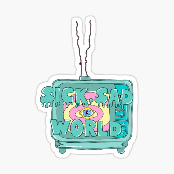 "Daria Sick, Sad World" Sticker for Sale by anahias01 | Redbubble