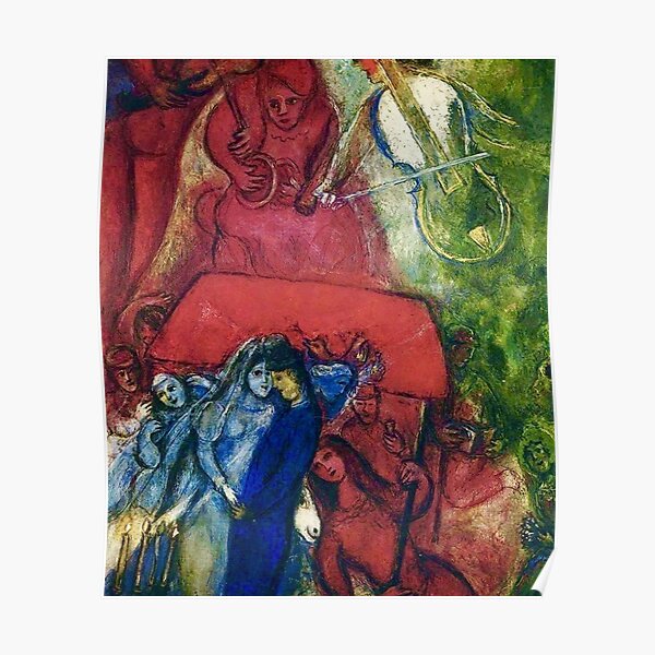 "The wedding art of marc chagall classic art famous poster" Poster for ...