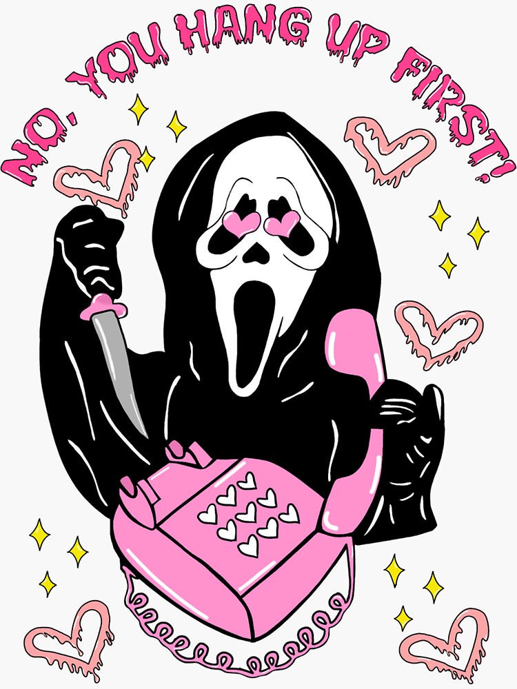 "Ghostface" Sticker for Sale by anahias01 | Redbubble