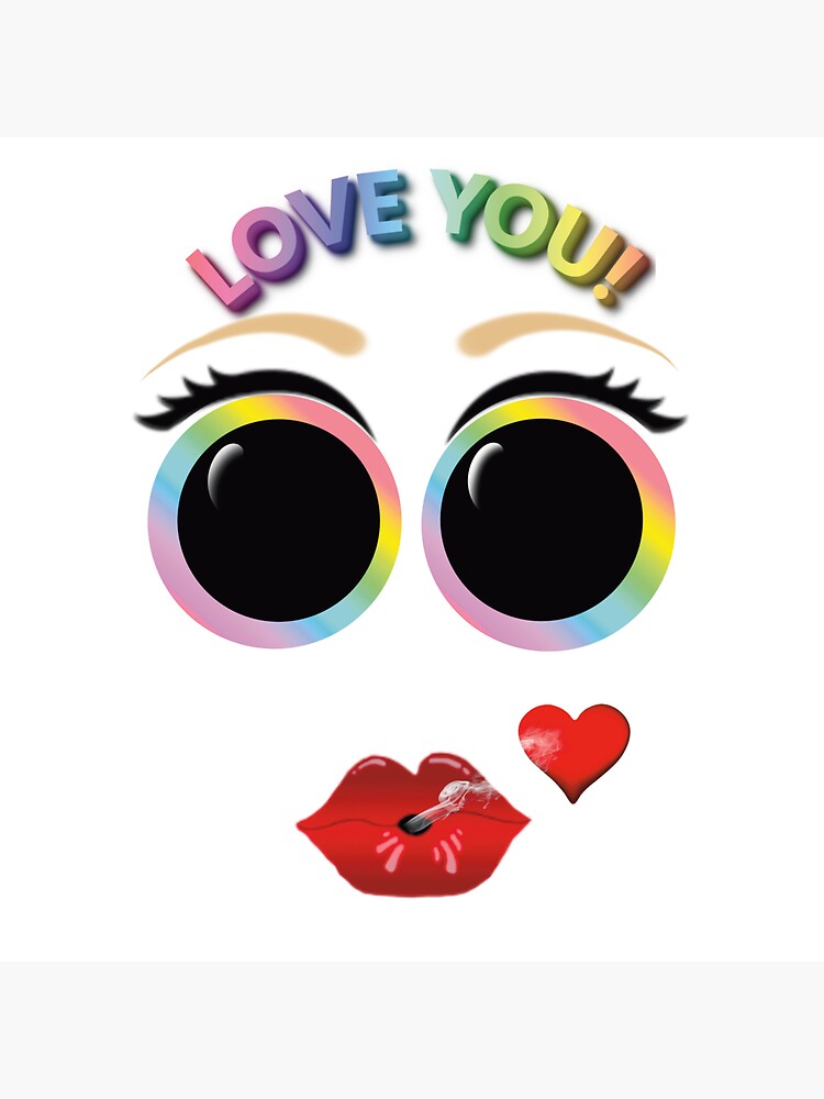 "Blowing Kisses" Sticker for Sale by Genson | Redbubble