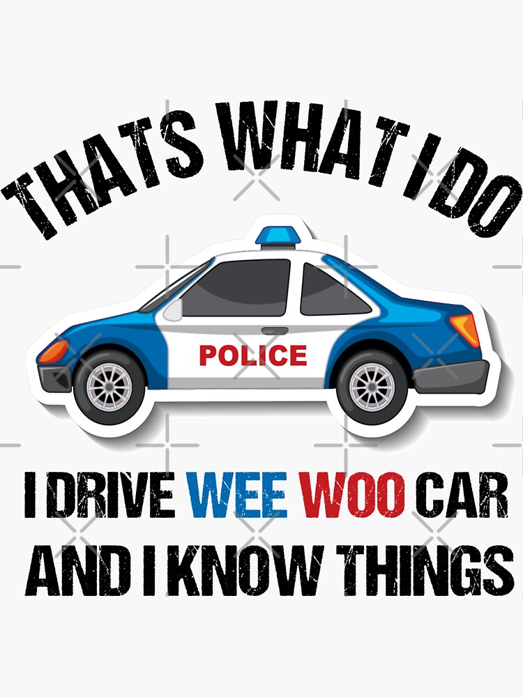 "Funny Police Officer Gift For Cop Law Enforcement Men Women " Sticker ...