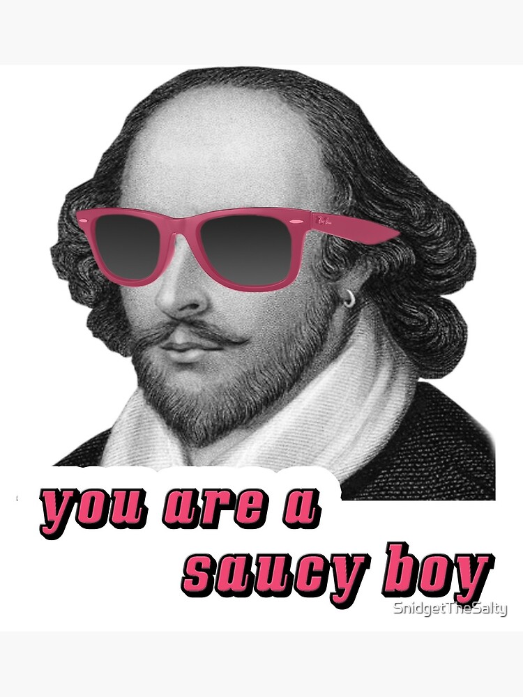 "Shakespeare - 'You are a saucy boy' alternate text" Art Print by ...