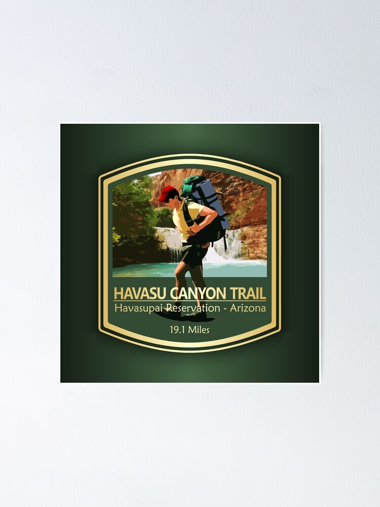 "Havasu Canyon Trail (PF)" Poster for Sale by curranmorgan | Redbubble