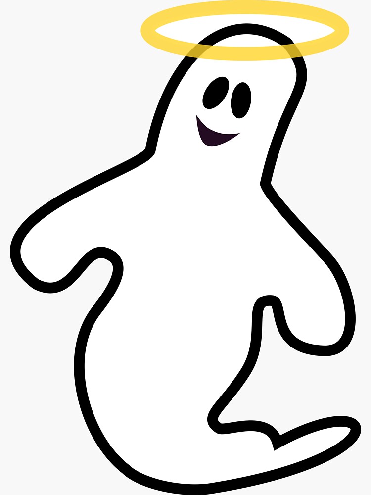 "Angel Ghost" Sticker for Sale by HalloweenThings | Redbubble
