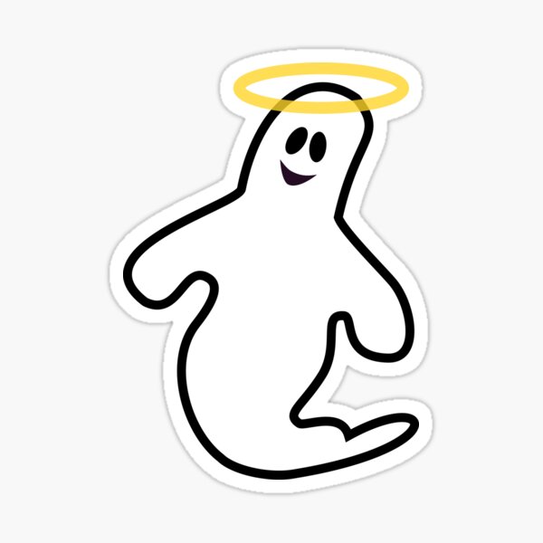 "Angel Ghost" Sticker for Sale by HalloweenThings | Redbubble