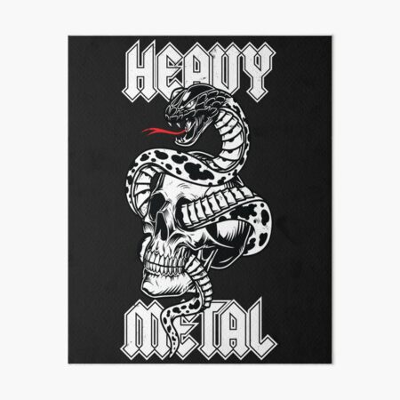 "Heavy Metal Snake with Skull" Art Board Print for Sale by CoolSkin ...