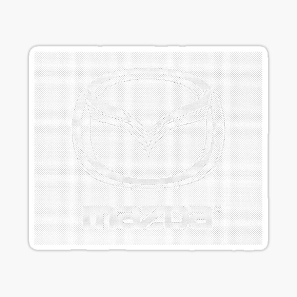 "mazda logo " Sticker for Sale by LilygraceFlaggs | Redbubble