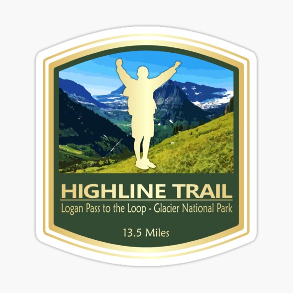"Highline Trail (PF)" Sticker for Sale by curranmorgan | Redbubble