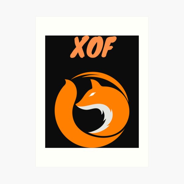 "xof, fox logo " Art Print for Sale by QualiteeGift | Redbubble
