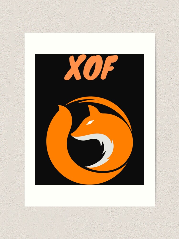 "xof, fox logo " Art Print for Sale by QualiteeGift | Redbubble