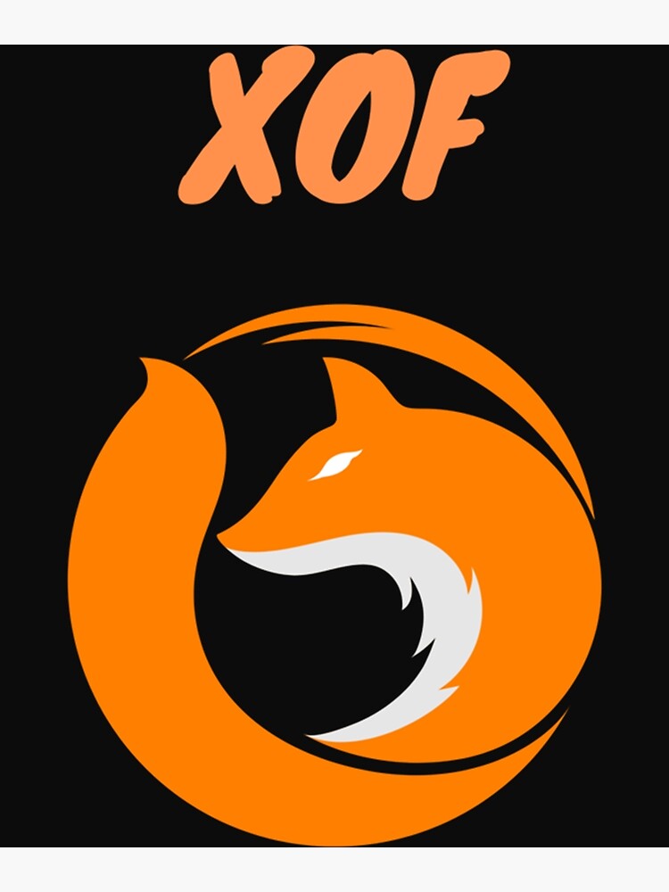 "xof, fox logo " Art Print for Sale by QualiteeGift | Redbubble