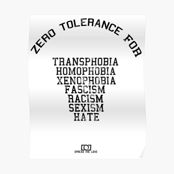 Zero Tolerance Posters | Redbubble