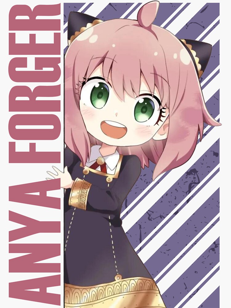 "ANYA SMUG - ANYA FORGER" Sticker for Sale by NewtonShields | Redbubble