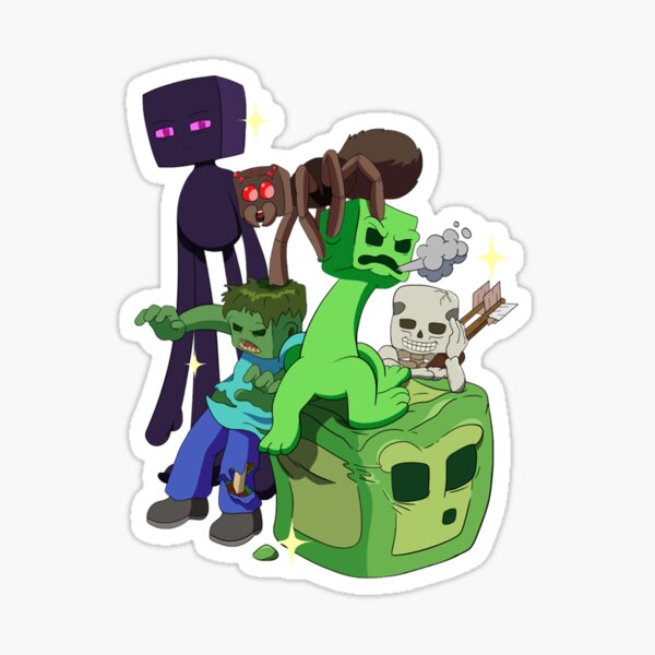 "Minecraft Mobs " Sticker for Sale by Candaceraxton | Redbubble