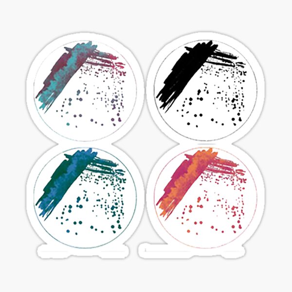 "Palette of Quadrant Streaks" Sticker for Sale by EmilyNorris19 | Redbubble