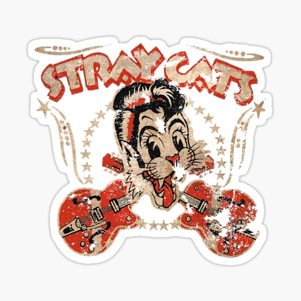 "Stray Cats" Sticker for Sale by Kennebrunk | Redbubble