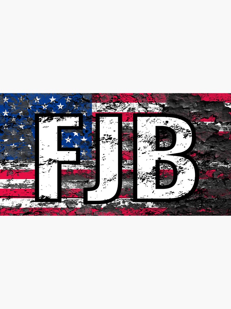 "Distressed American Flag FJB " Sticker for Sale by Markayshier2 ...