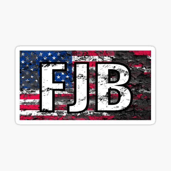 "Distressed American Flag FJB " Sticker for Sale by Markayshier2 ...