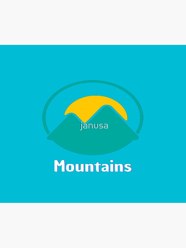 "Mountains" Sticker for Sale by janusa | Redbubble