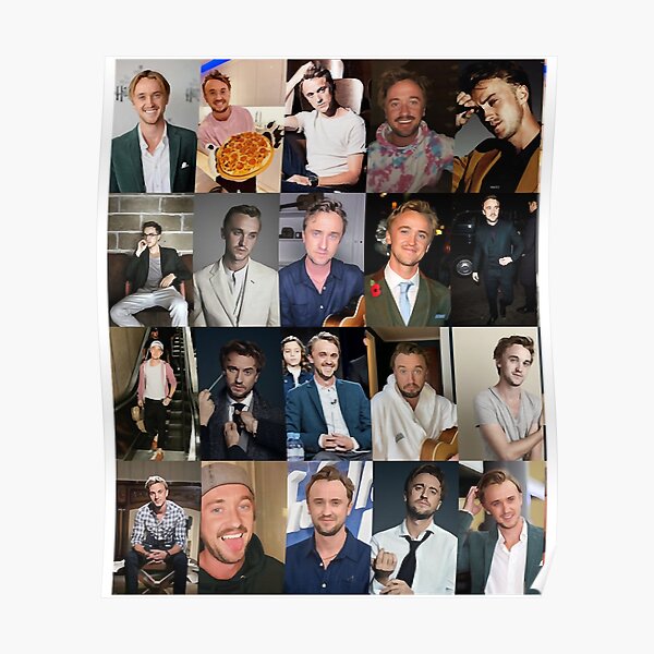 Póster «Más que impresionante gráfico de collage de Tom Felton para fan ...