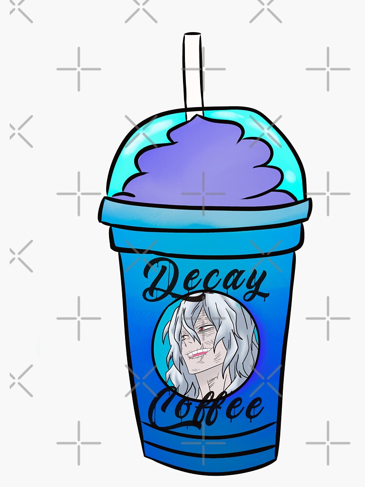 "My hero academia Shigaraki mha inspired coffee " Sticker for Sale by ...