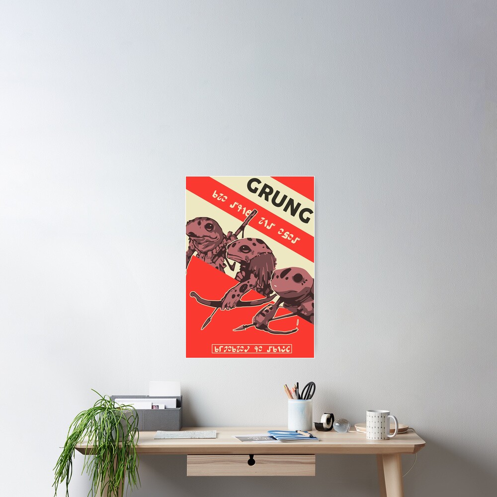 "DnD Grung Propaganda Poster" Poster for Sale by LiamComaskey | Redbubble