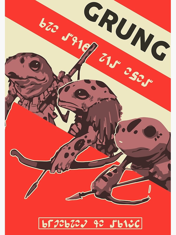 "DnD Grung Propaganda Poster" Poster for Sale by LiamComaskey | Redbubble