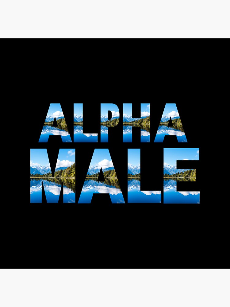 "Alpha Male " Sticker for Sale by MWClothingCo | Redbubble