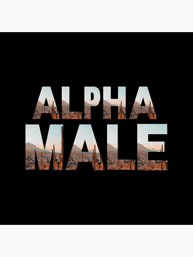"Alpha Male " Sticker for Sale by MWClothingCo | Redbubble