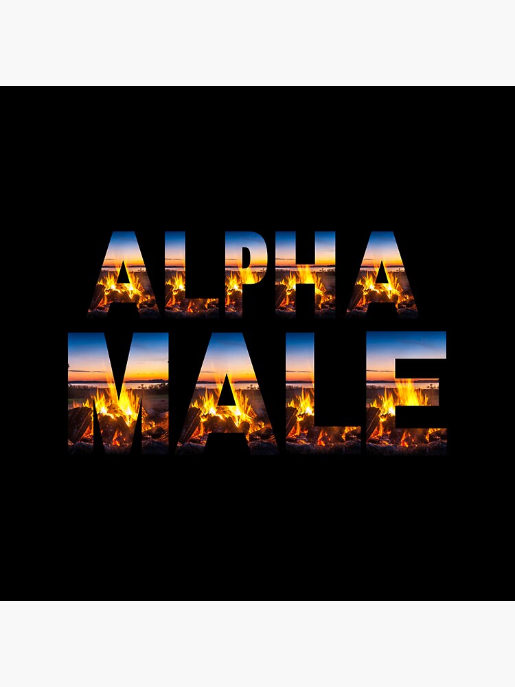 "Alpha Male " Sticker for Sale by MWClothingCo | Redbubble