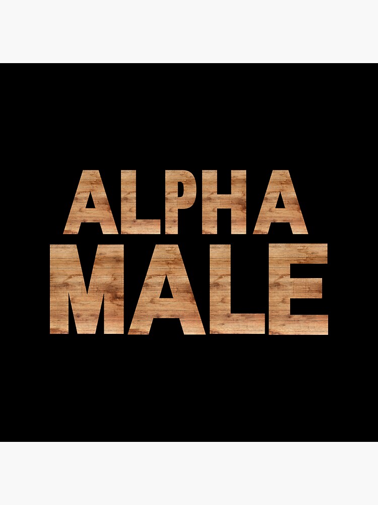 "Alpha Male " Sticker for Sale by MWClothingCo | Redbubble