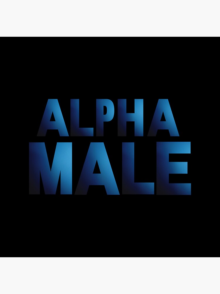 "Alpha Male " Sticker for Sale by MWClothingCo | Redbubble