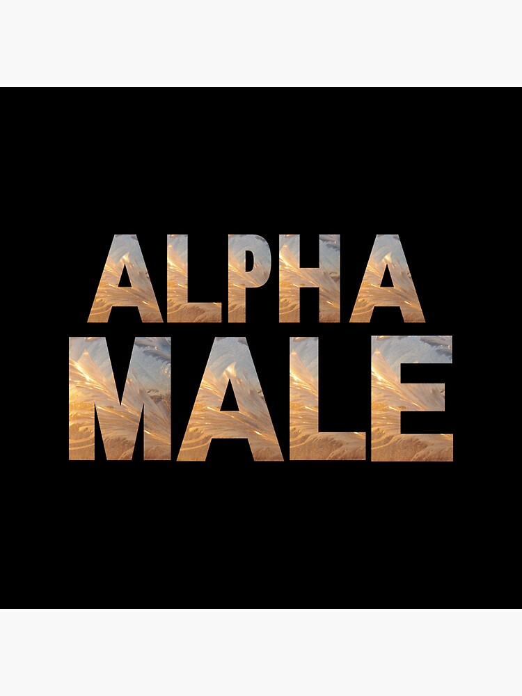"Alpha Male " Sticker for Sale by MWClothingCo | Redbubble