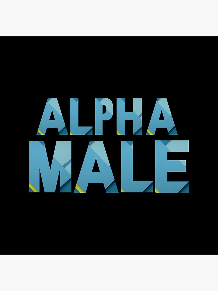 "Alpha Male " Sticker for Sale by MWClothingCo | Redbubble